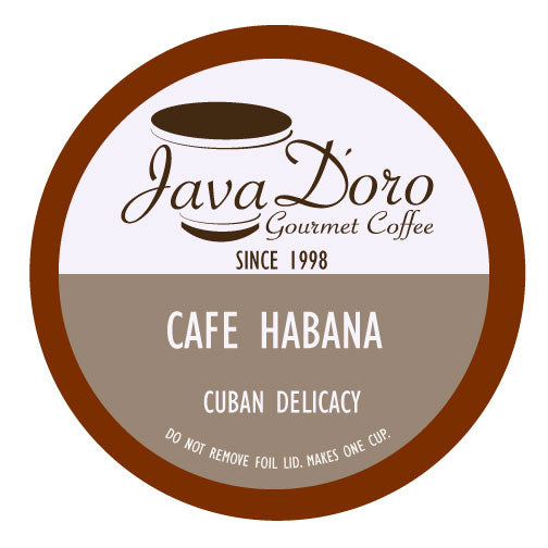Cafe Habana Java D'oro Coffee Pods - 18 Count – Java D'oro Gourmet Coffee