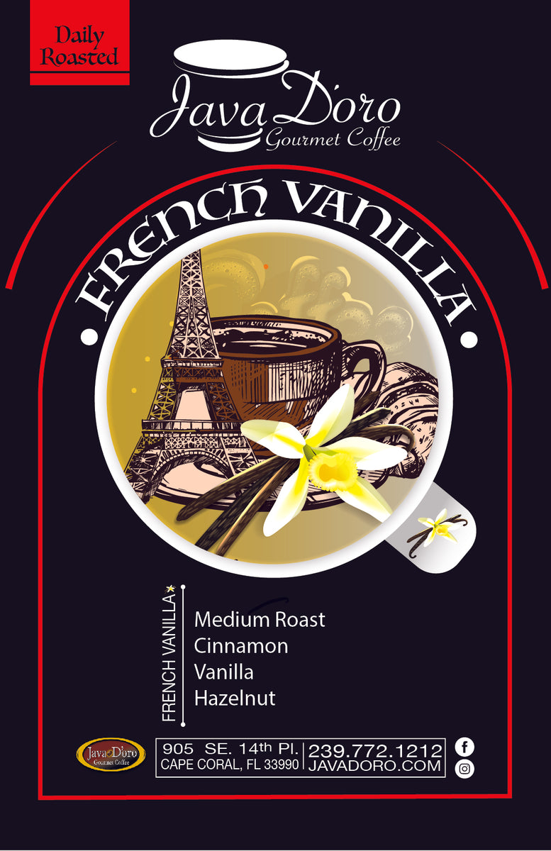 French Vanilla Flavored Coffee | Java D'oro Gourmet Coffee Roasters