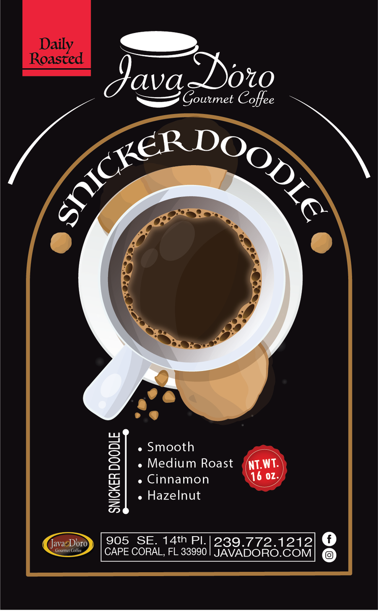 Snicker Doodle Flavored Coffee | Java D'oro Gourmet Coffee Roasters