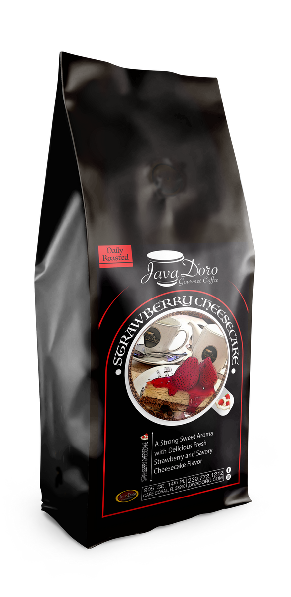 Strawberry Cheesecake Flavored Coffee | Java D'oro Gourmet Coffee Roasters