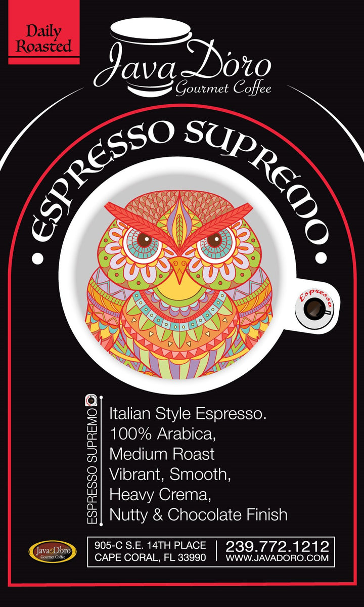 Espresso Supremo – Java D'oro Gourmet Coffee